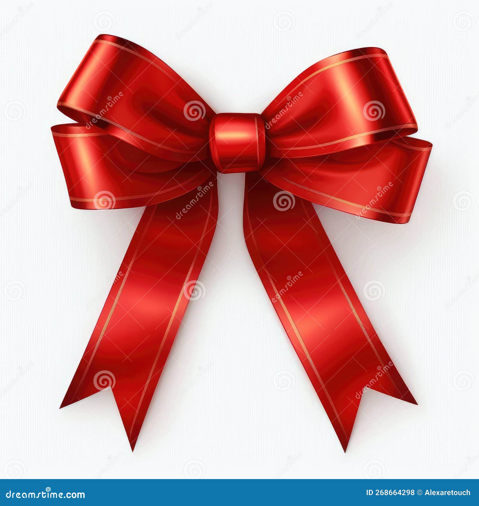 Red Bow on a White Background. Stock Photo - Image of internet ...