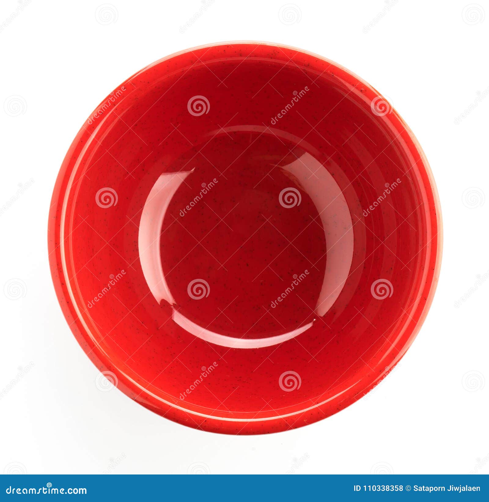 Red bowl isolated on white stock photo. Image of meal - 110338358