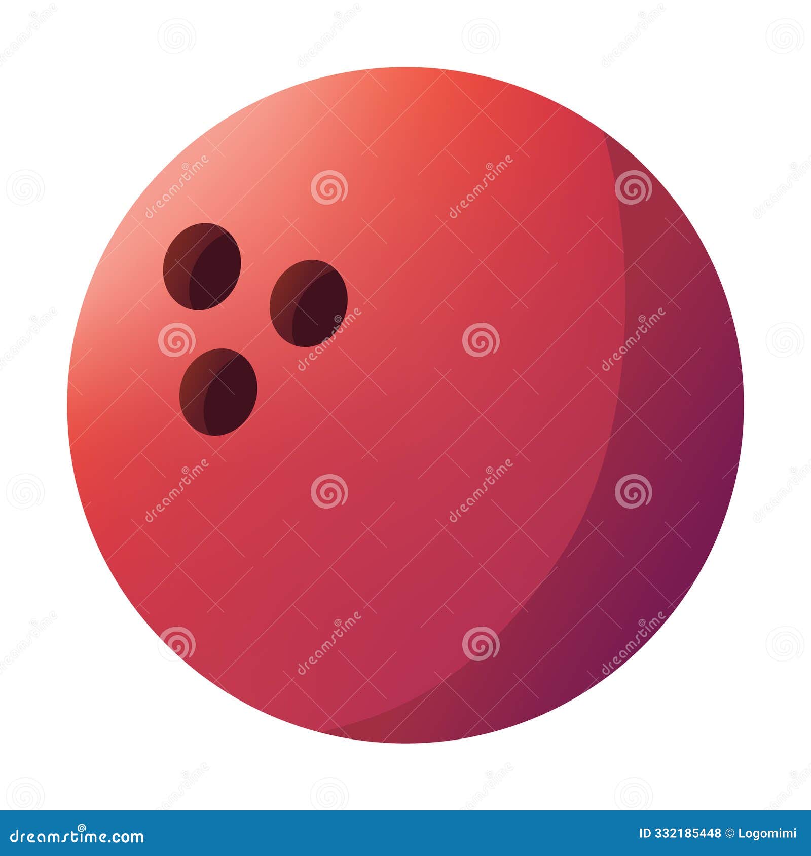 Red Bowling Ball Vector Illustration, Bowling Ball Clip Art, Bowling ...