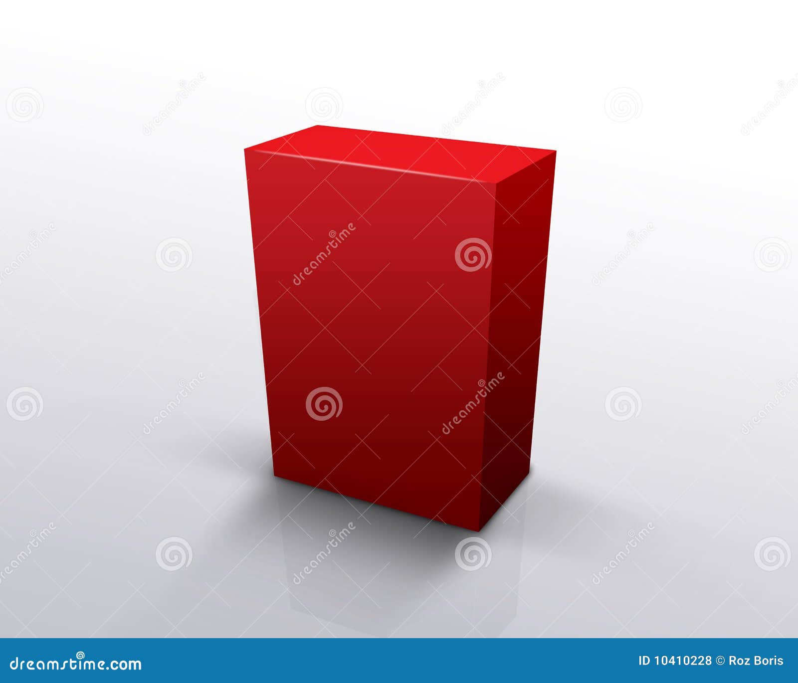 Red box stock illustration. Illustration of three, isolated - 10410228
