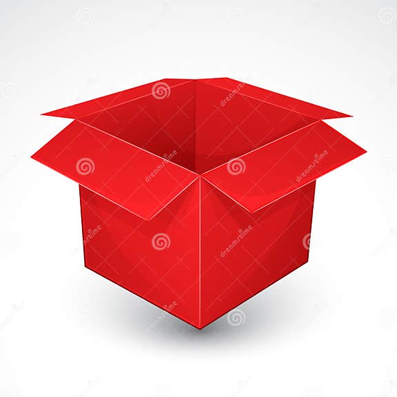 Red box stock vector. Illustration of template, celebratory - 17317396