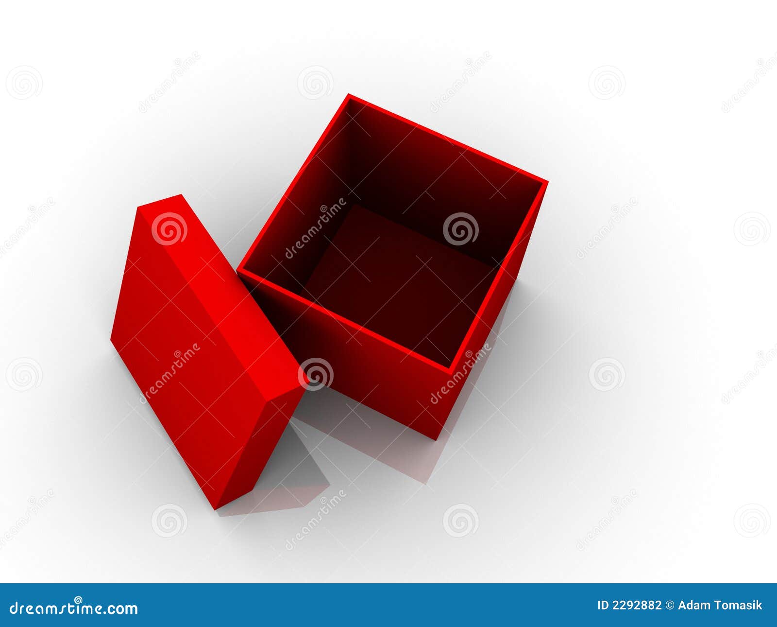 Red Box stock illustration. Illustration of beige, present - 2292882