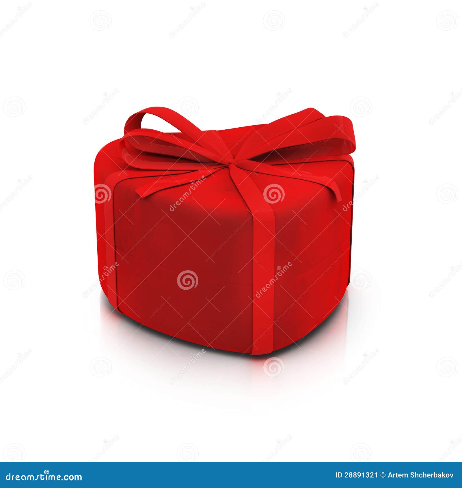 Red box stock illustration. Illustration of luxury, shiny - 28891321