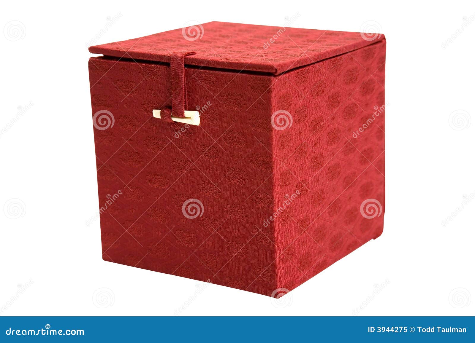 Red Box stock image. Image of present, fabric, gift, covered - 3944275