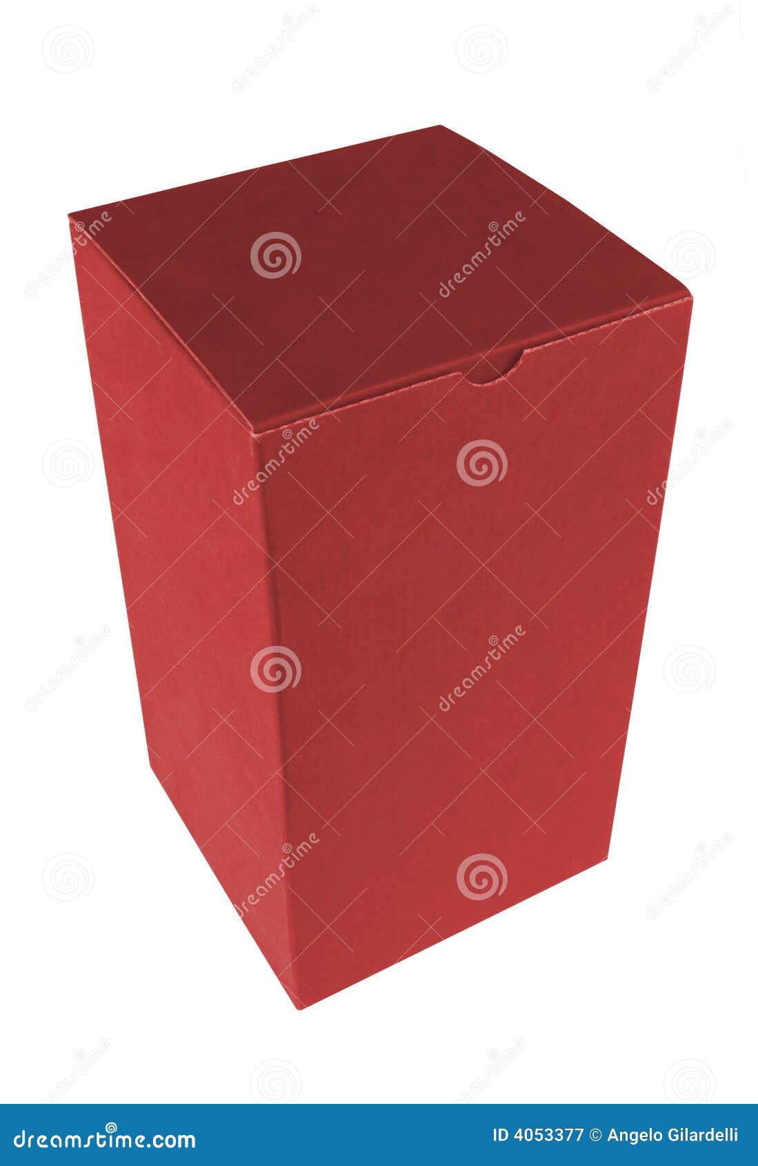 Red box stock image. Image of isolated, paper, square - 4053377