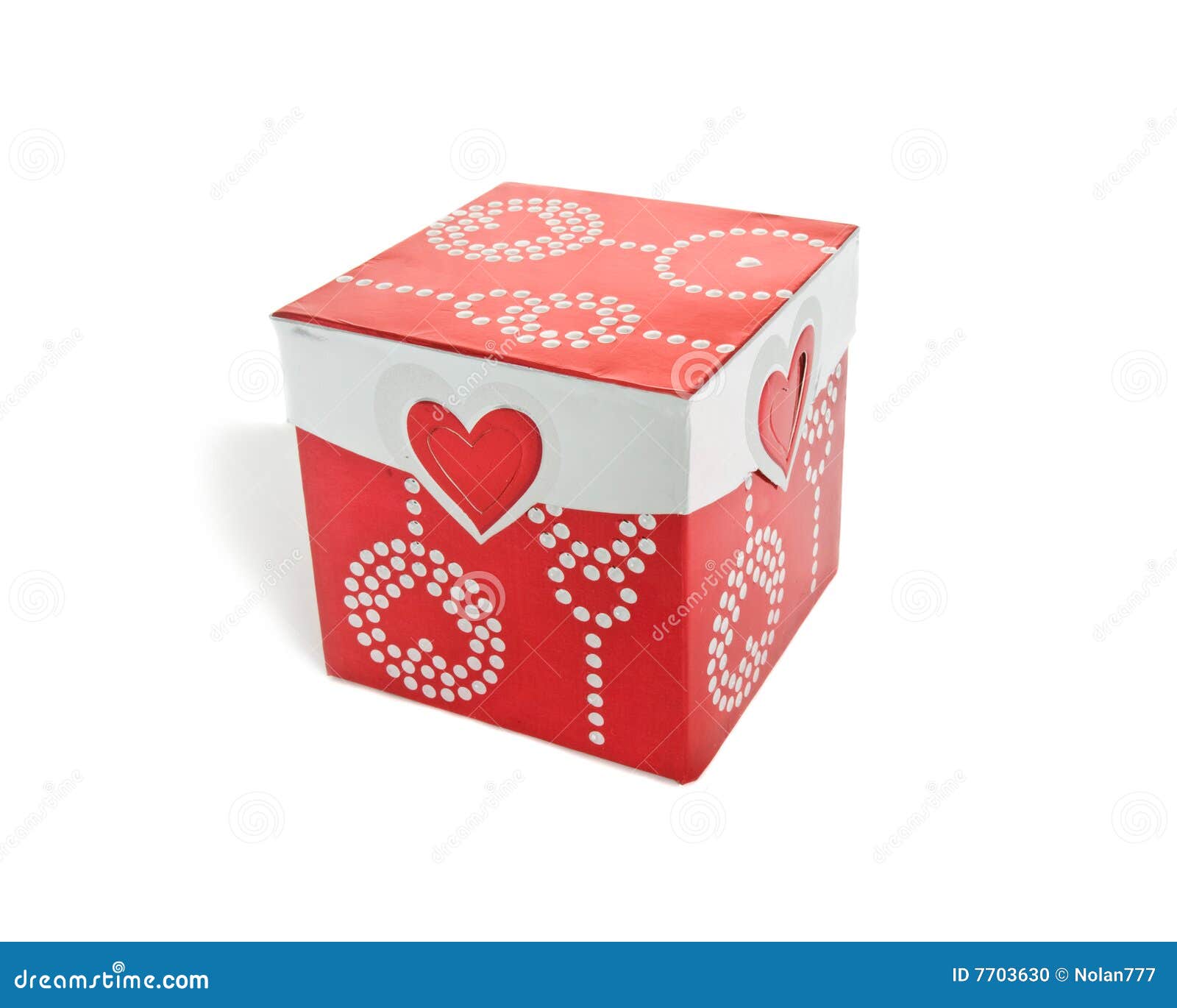 Red box stock photo. Image of small, isolated, ornament - 7703630
