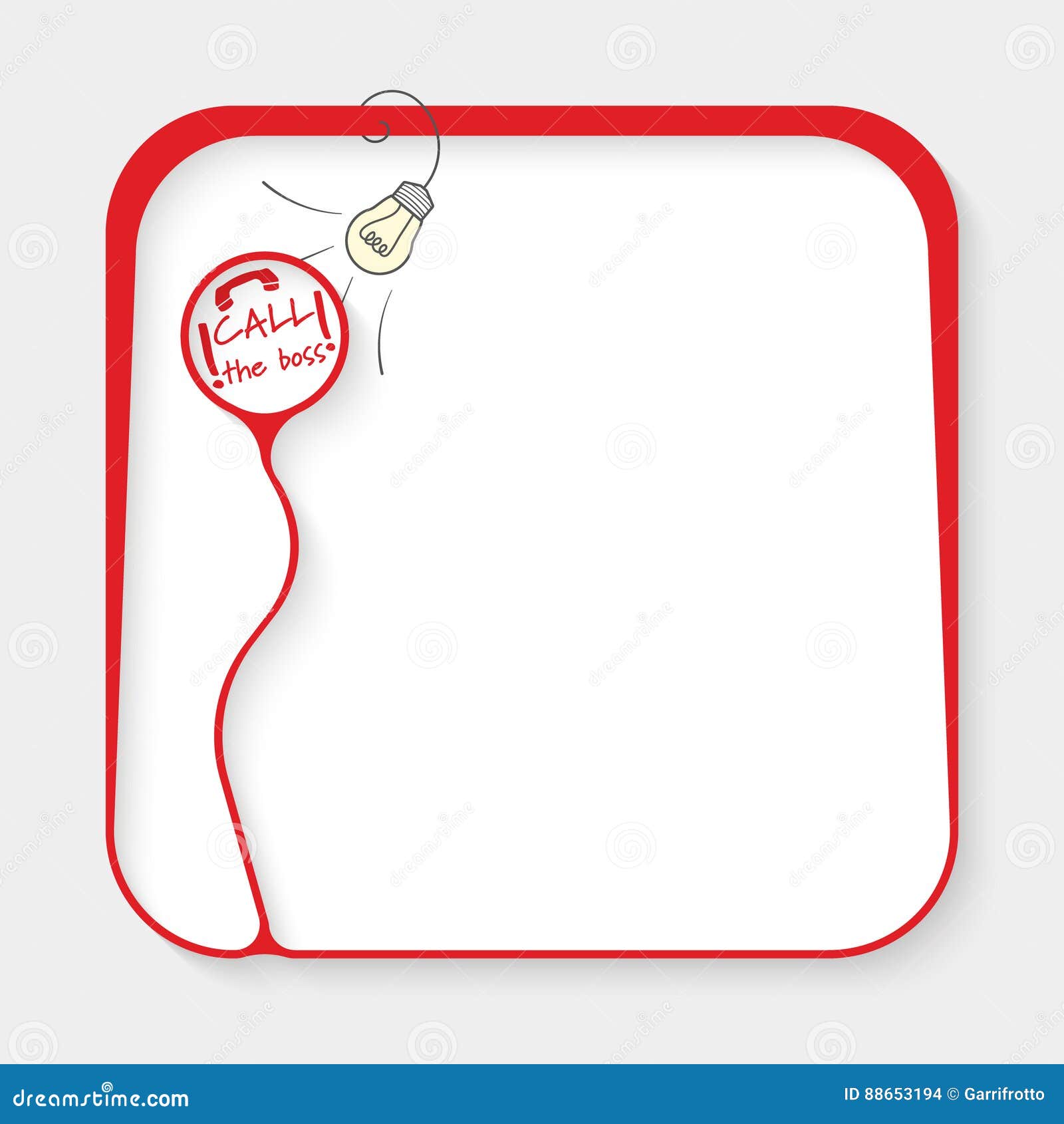 Red box stock vector. Illustration of document, frame - 88653194