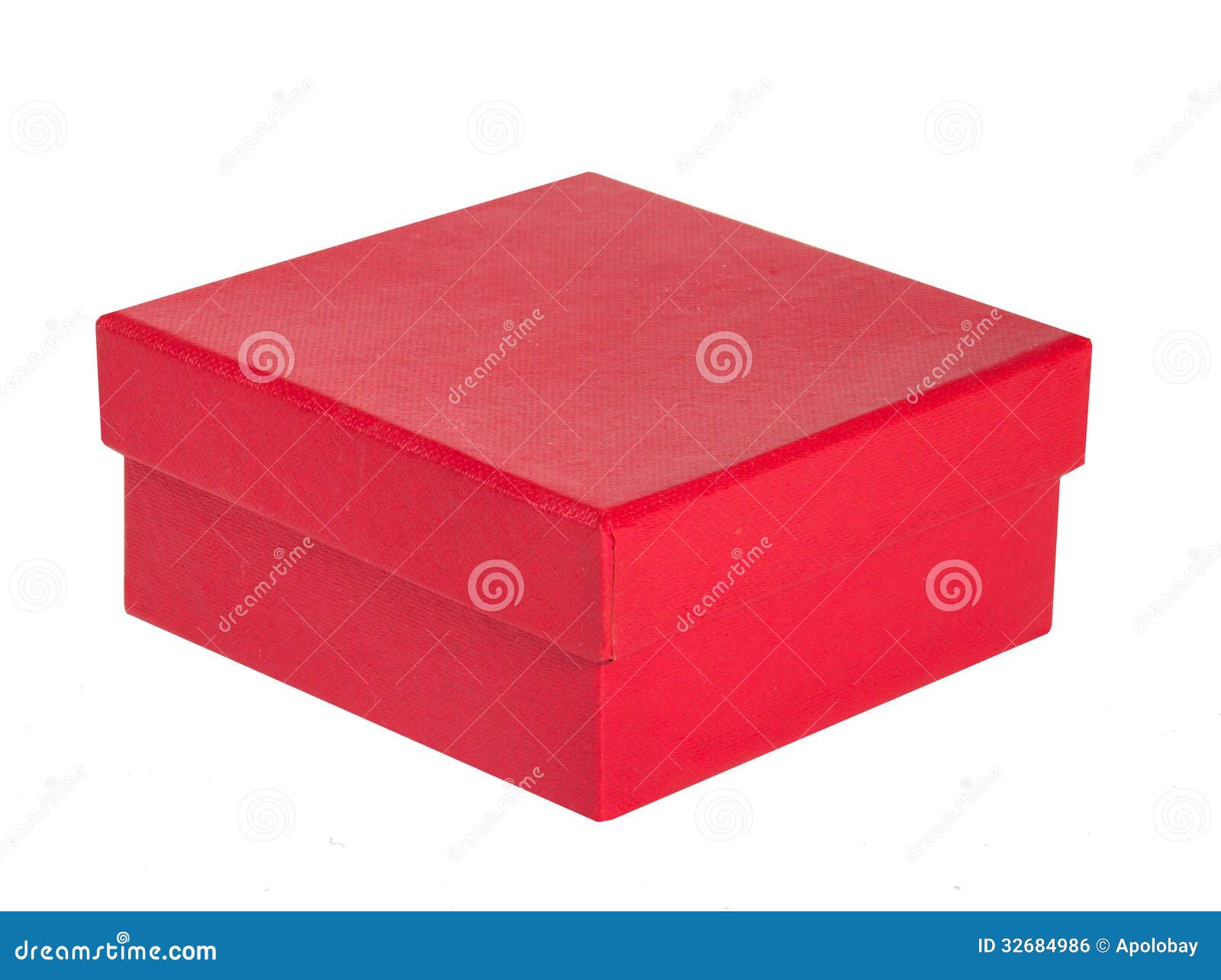Red Box Isolated on White Background Stock Photo - Image of beautiful ...