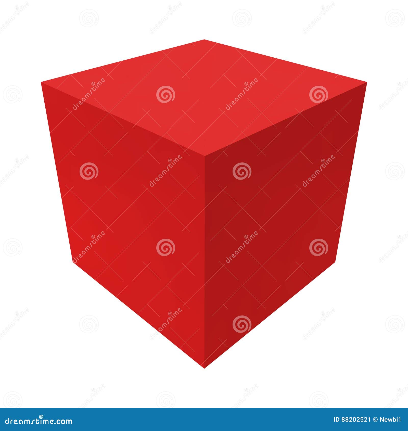 Red box isolated on white stock vector. Illustration of product - 88202521