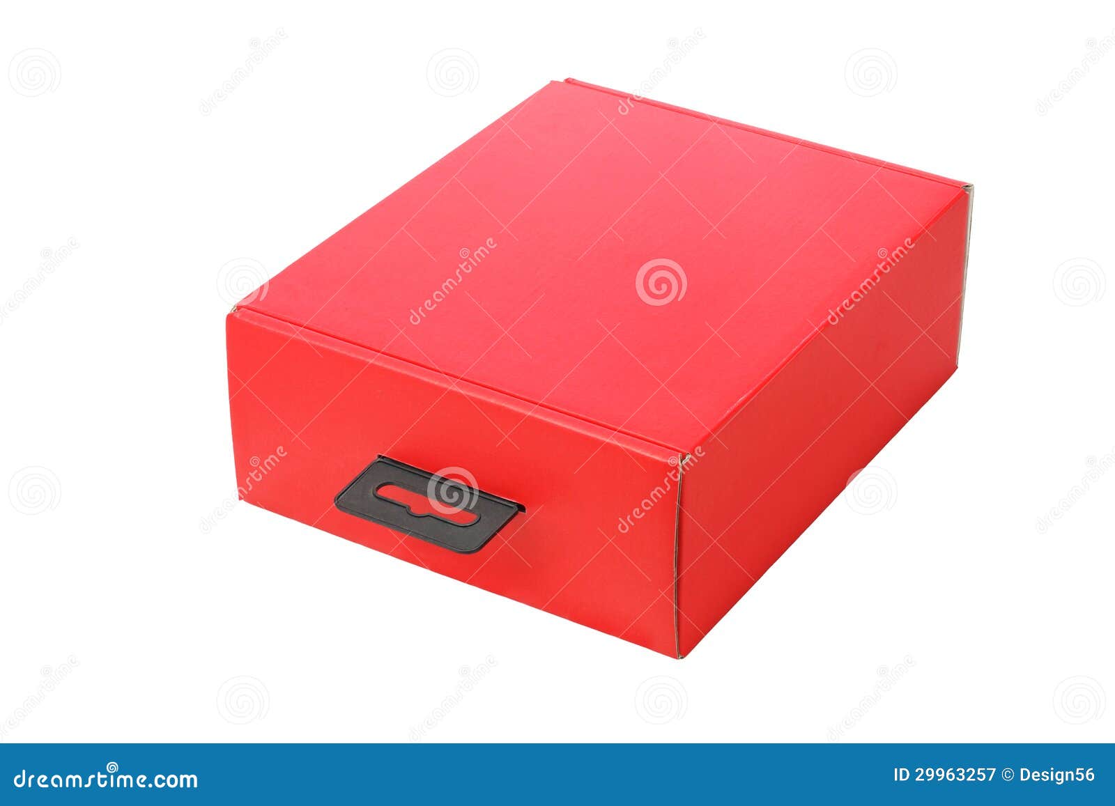 Red Paper Box stock image. Image of handle, package, portable - 29963257