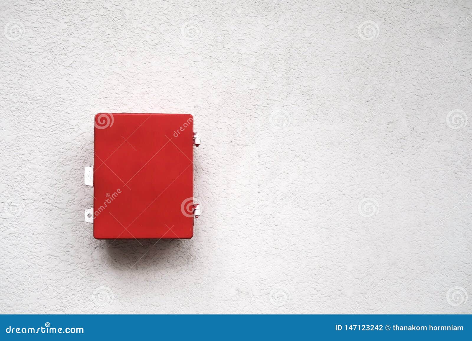 Red box stock photo. Image of object, isolated, extinguish - 147123242