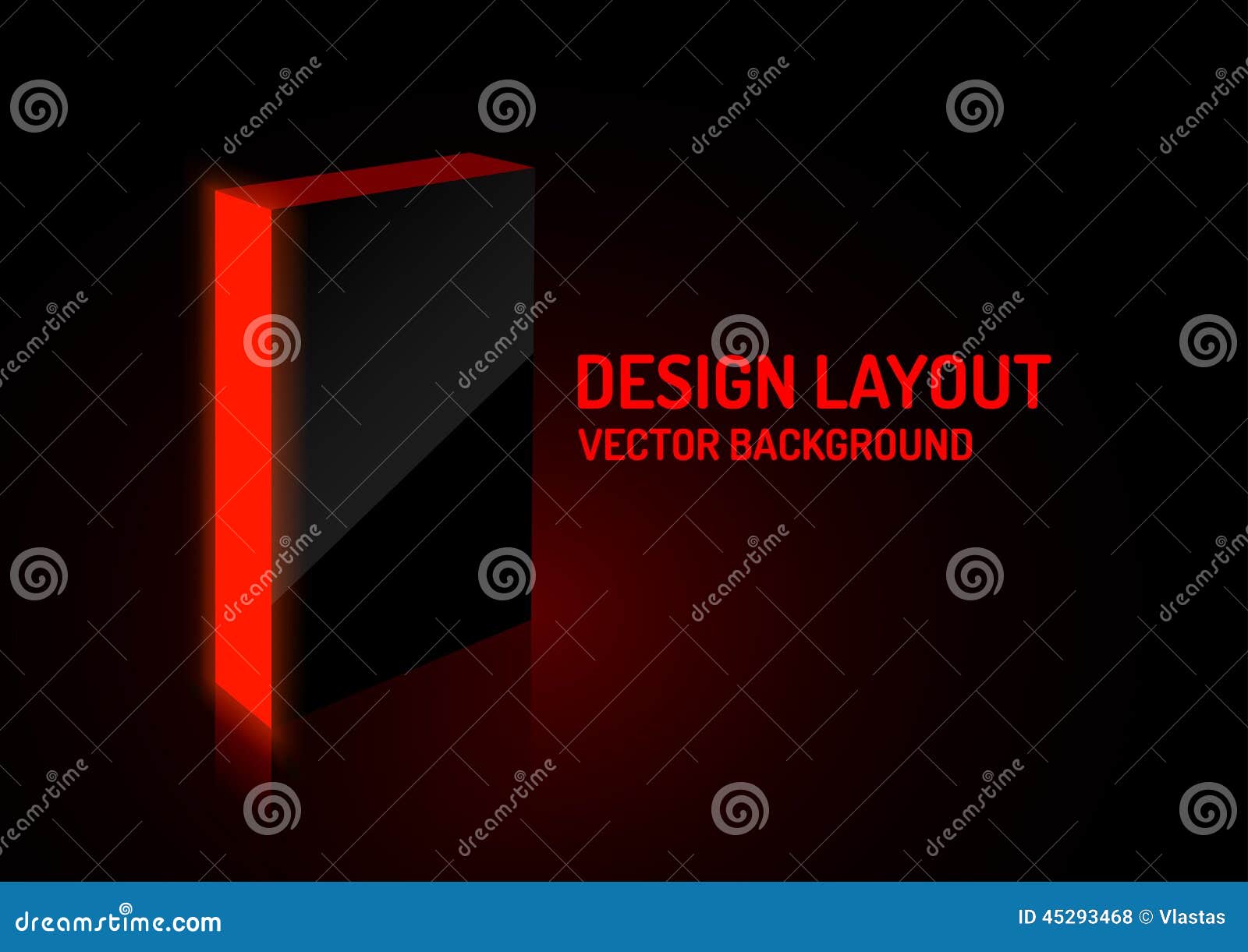 Red Box stock vector. Illustration of modern, dark, digital - 45293468