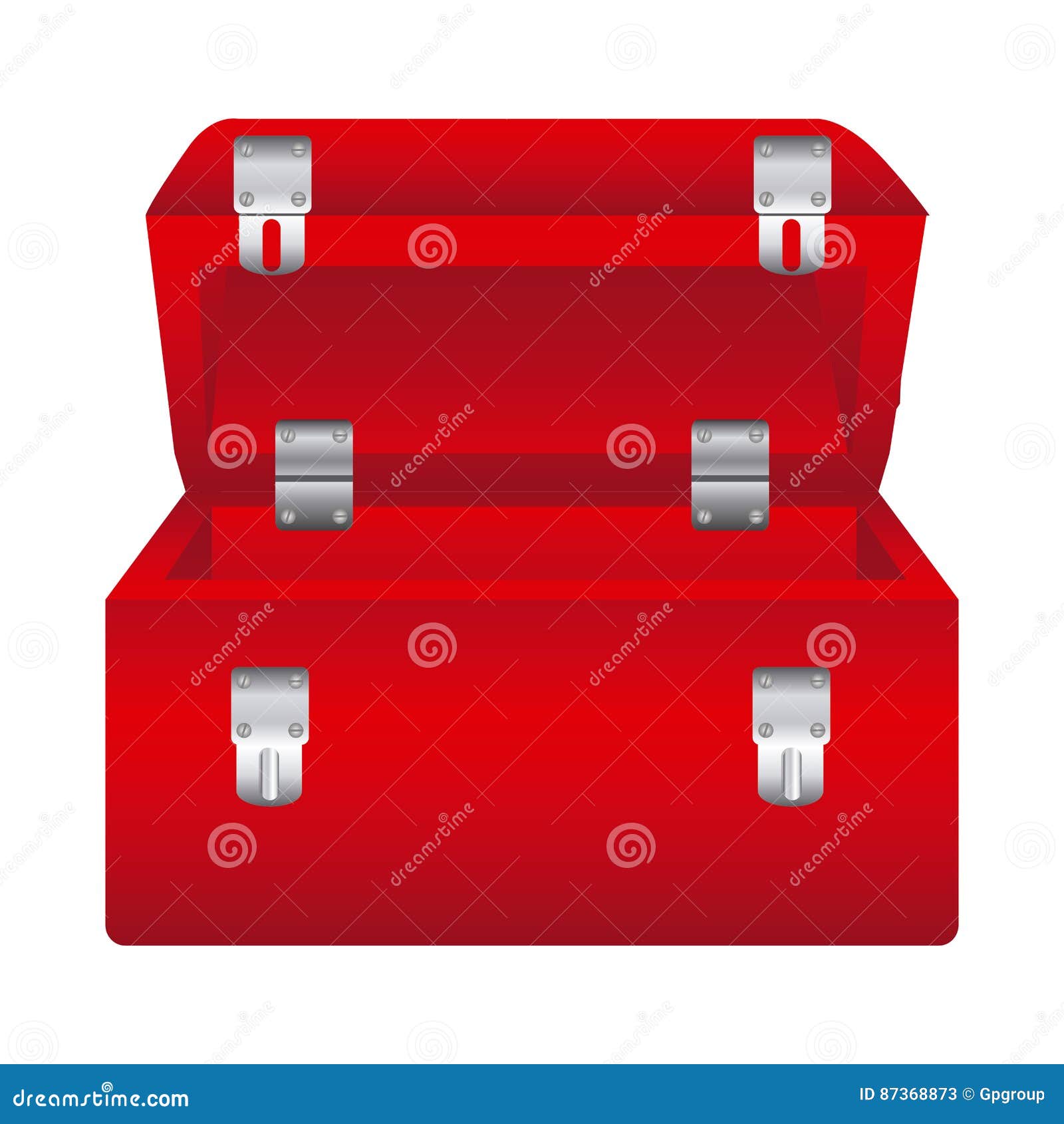 Red box tools open icon stock illustration. Illustration of service ...