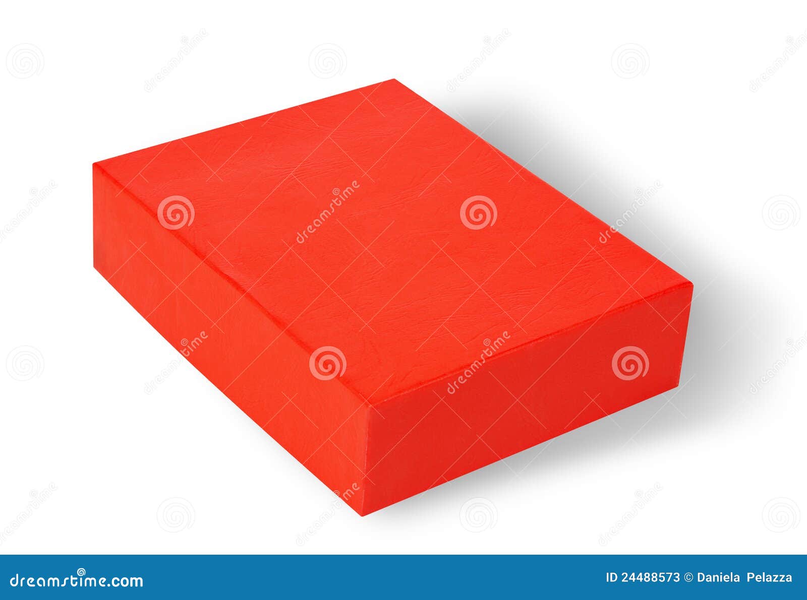 Red box on white stock image. Image of refined, package - 24488573