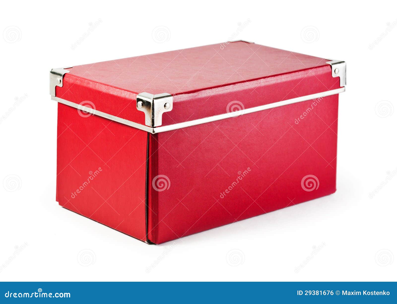 Red box on white stock photo. Image of object, anniversary - 29381676