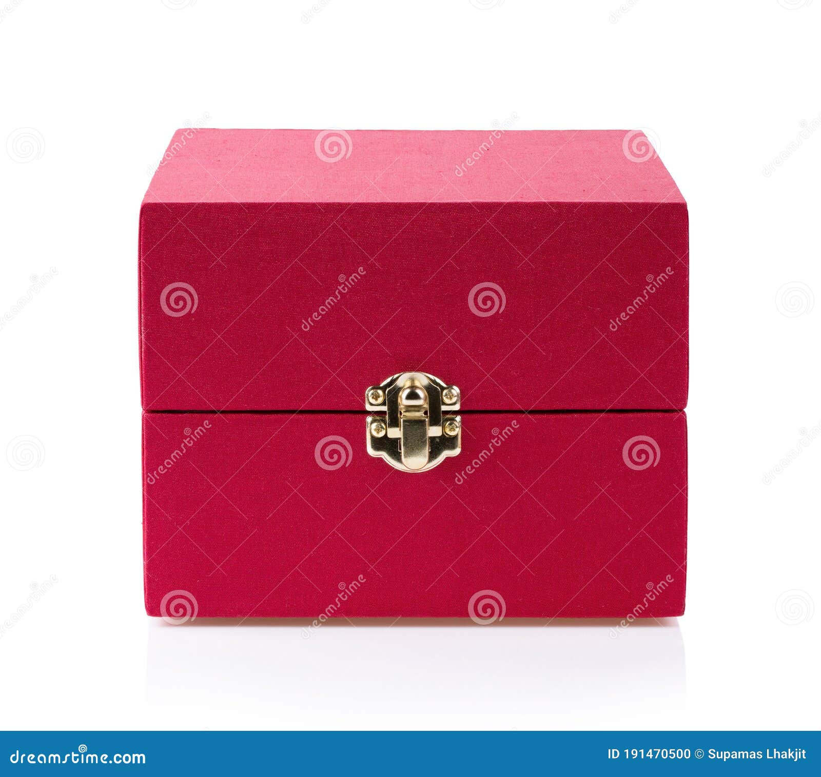 Red Box on White Background Stock Photo - Image of colorful, shopping ...