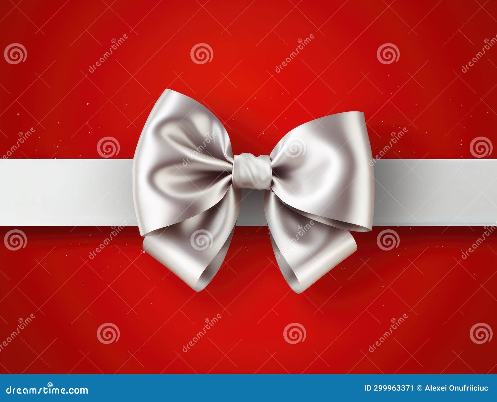 Red Box with a White Bow. Gift in a Red Box Stock Illustration ...