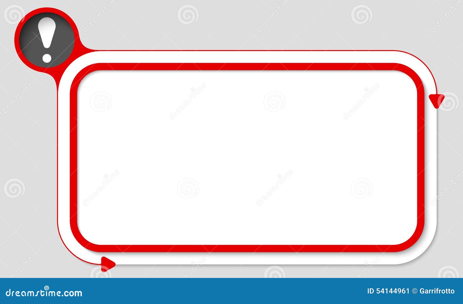 Red box stock vector. Illustration of gray, advertising - 54144961