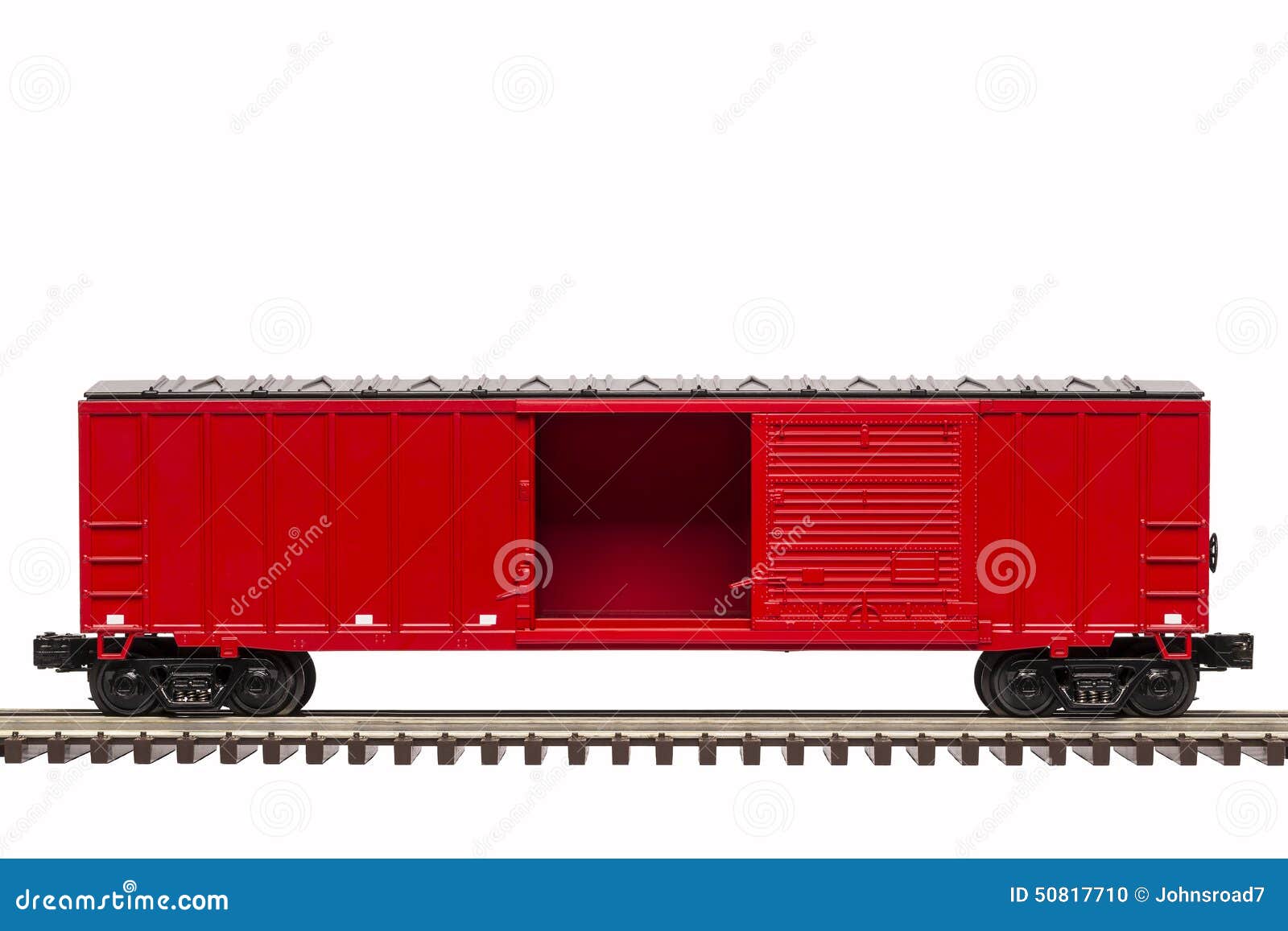 Red Boxcar stock photo. Image of boxcar, cargo, empty - 50817710