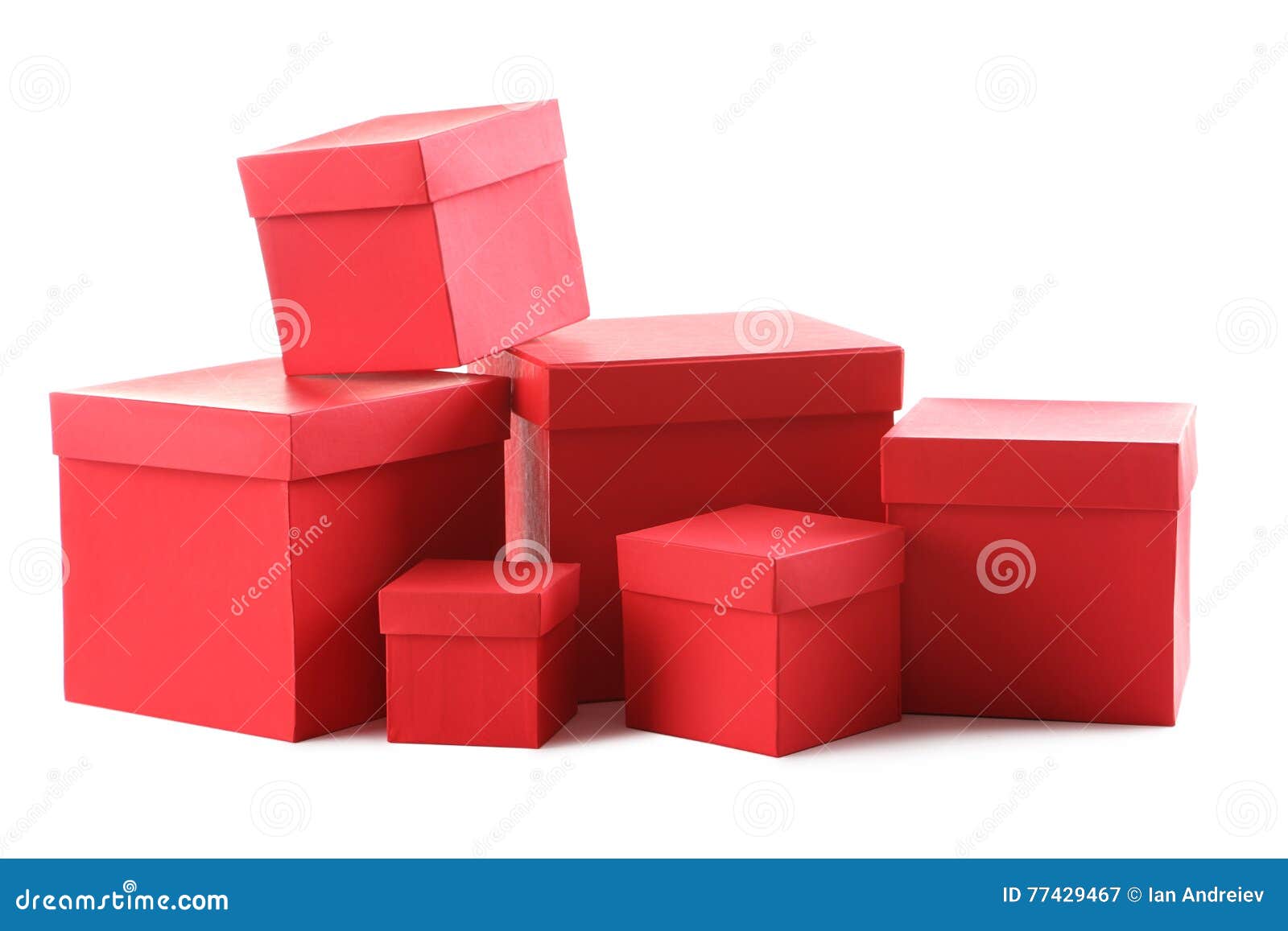 Red boxes stock image. Image of container, pack, send - 77429467