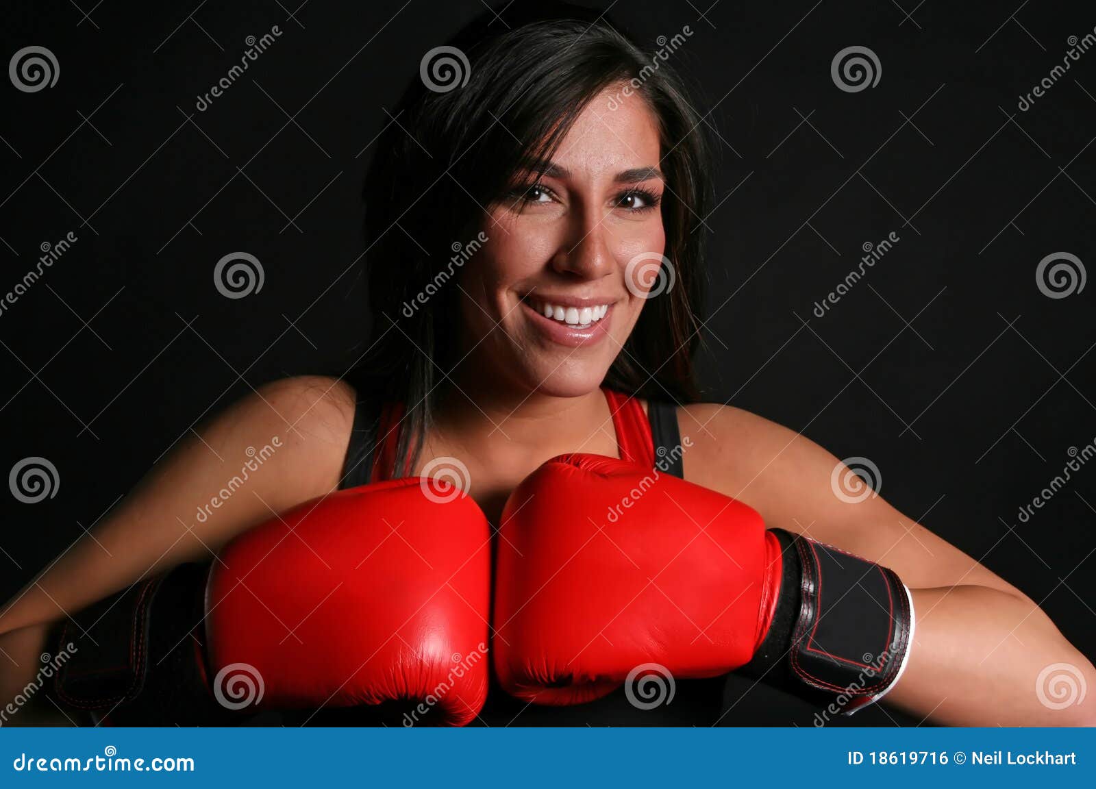 Red Boxing Beauty stock photo. Image of glove, fighter - 18619716