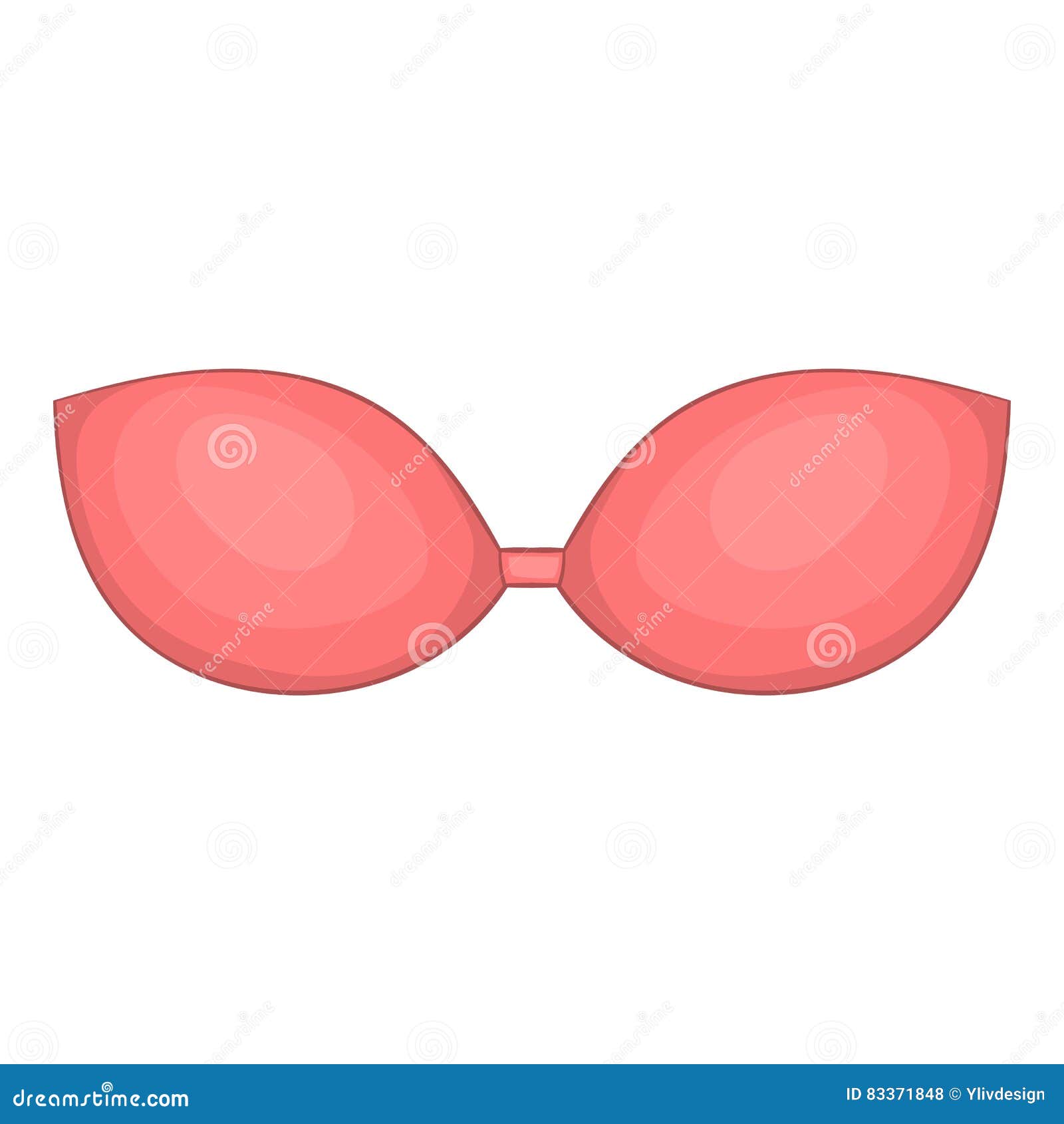 Red Bra Icon, Cartoon Style Stock Vector - Illustration of adult ...