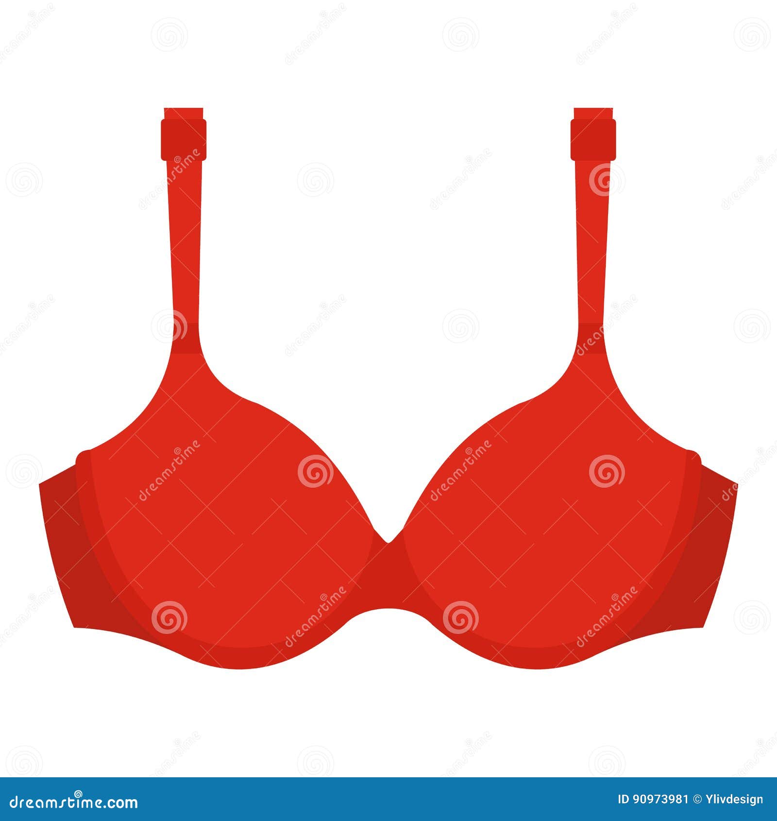 Red bra icon isolated stock vector. Illustration of cloth - 90973981