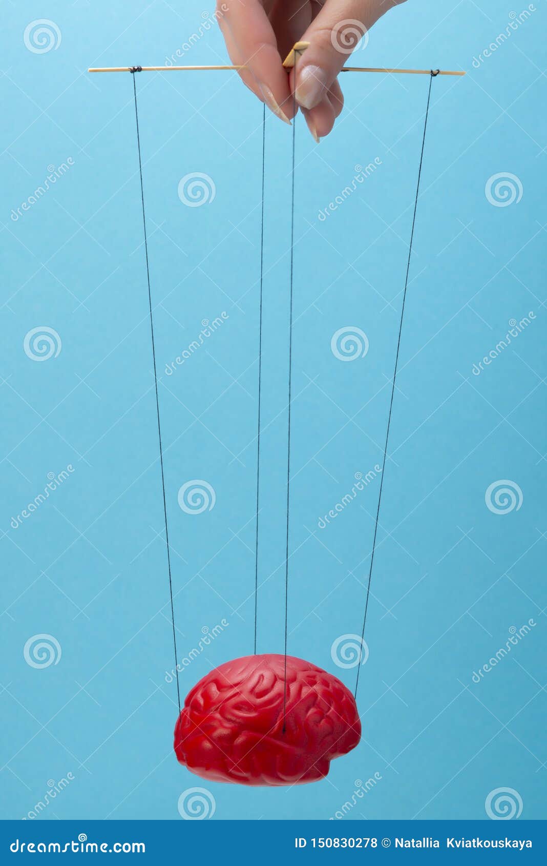 A Man, A Puppeteer, Manipulates The Planet. The Concept Of World ...