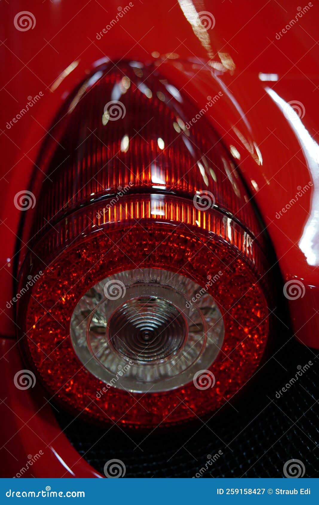 Red brake light - closeup stock image. Image of wheel - 259158427