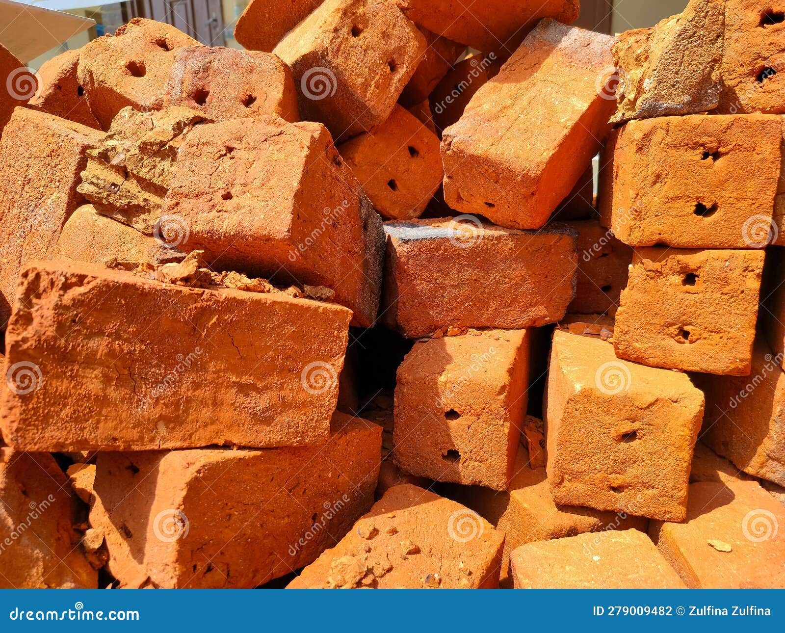 Red Brick As One of the Basic Materials of Building Construction Stock ...