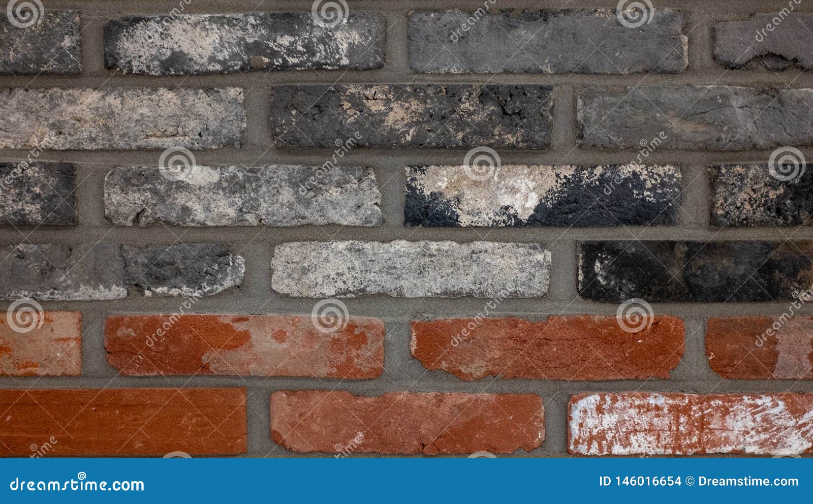 Red Brick, Black Brick, Coarse Texture. Stock Photo - Image of ...