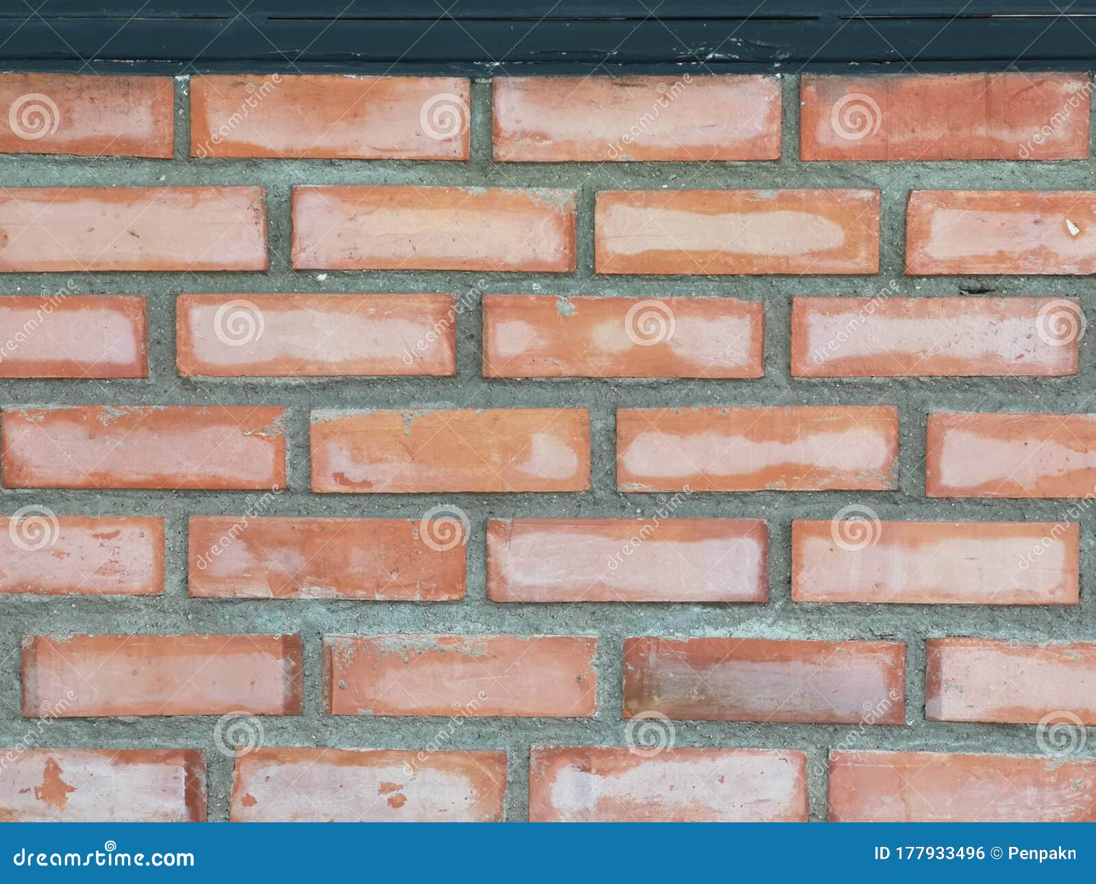 Red Brick Block Wall Show Pattern Stack Block Rough Surface Texture ...