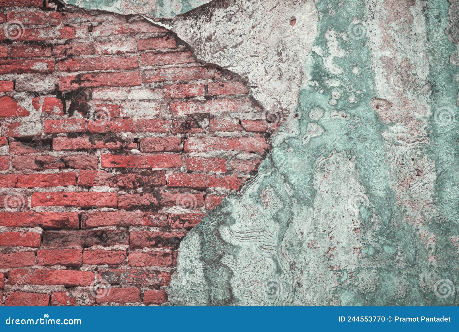 Red Brick Block Wall Texture Old Background Ancient Weathered Brick ...
