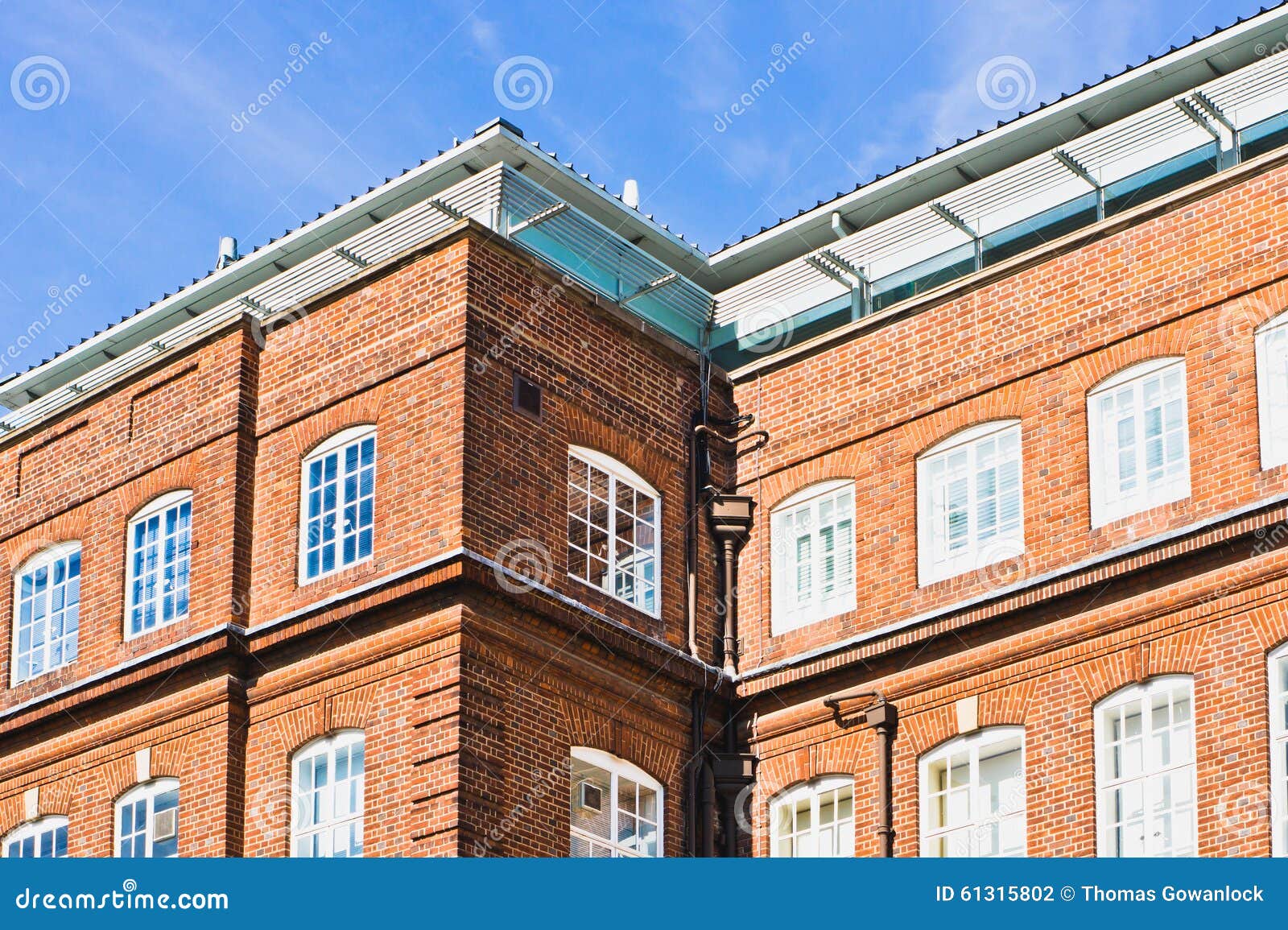 Red brick building stock photo. Image of external, background - 61315802
