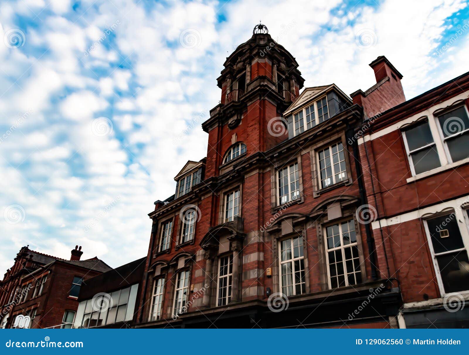Red Brick Building 1 stock photo. Image of stone, town - 129062560