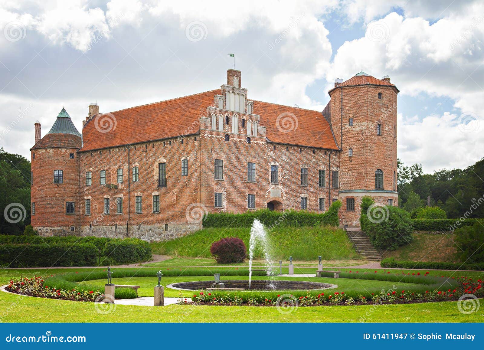 Red brick castle stock image. Image of culture, brick - 61411947