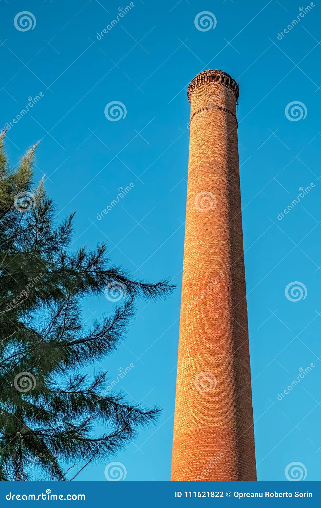 Red brick chimney stock photo. Image of brick, smokestack - 111621822