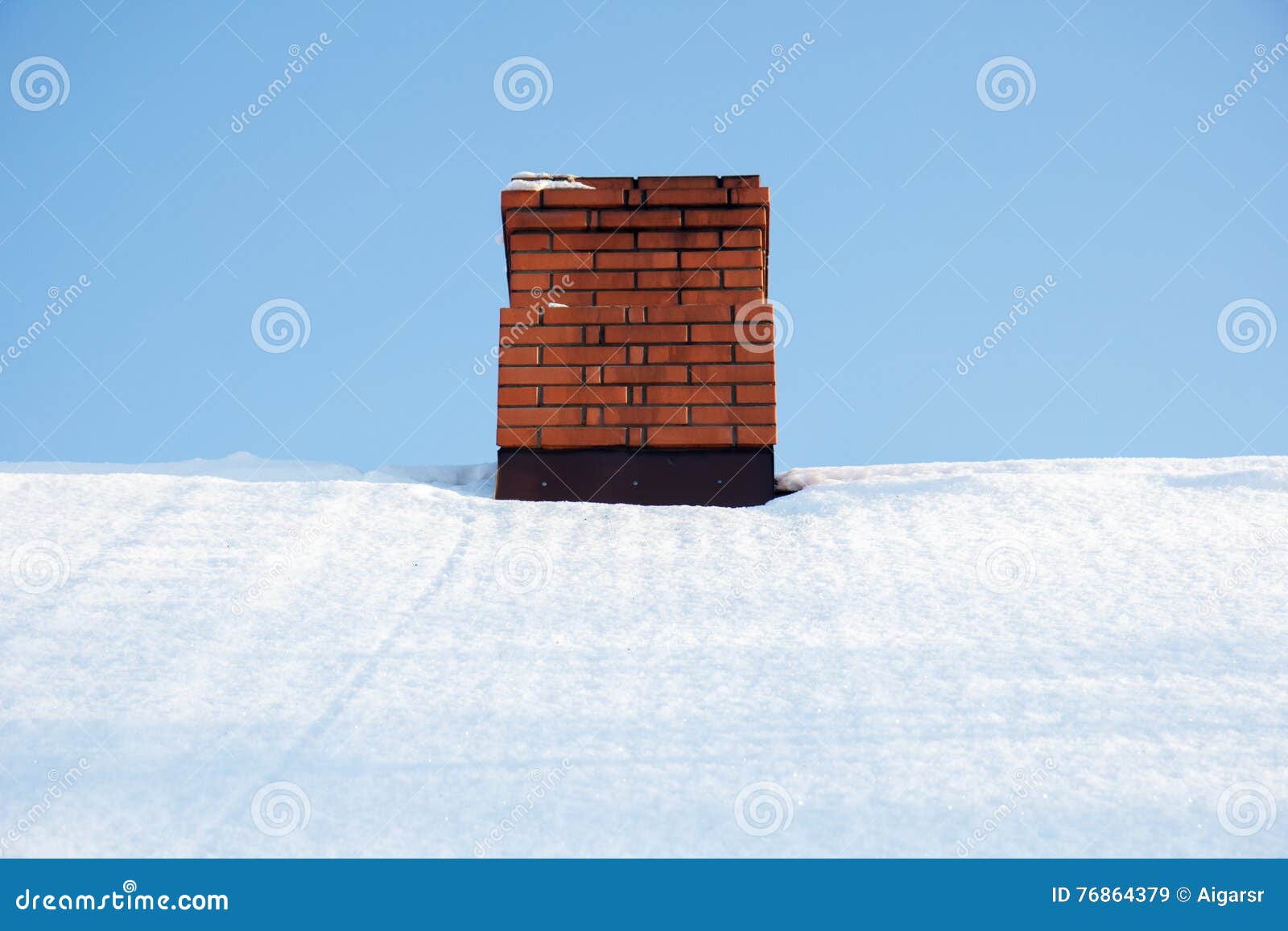 Red brick chimney stock image. Image of weather, construction - 76864379