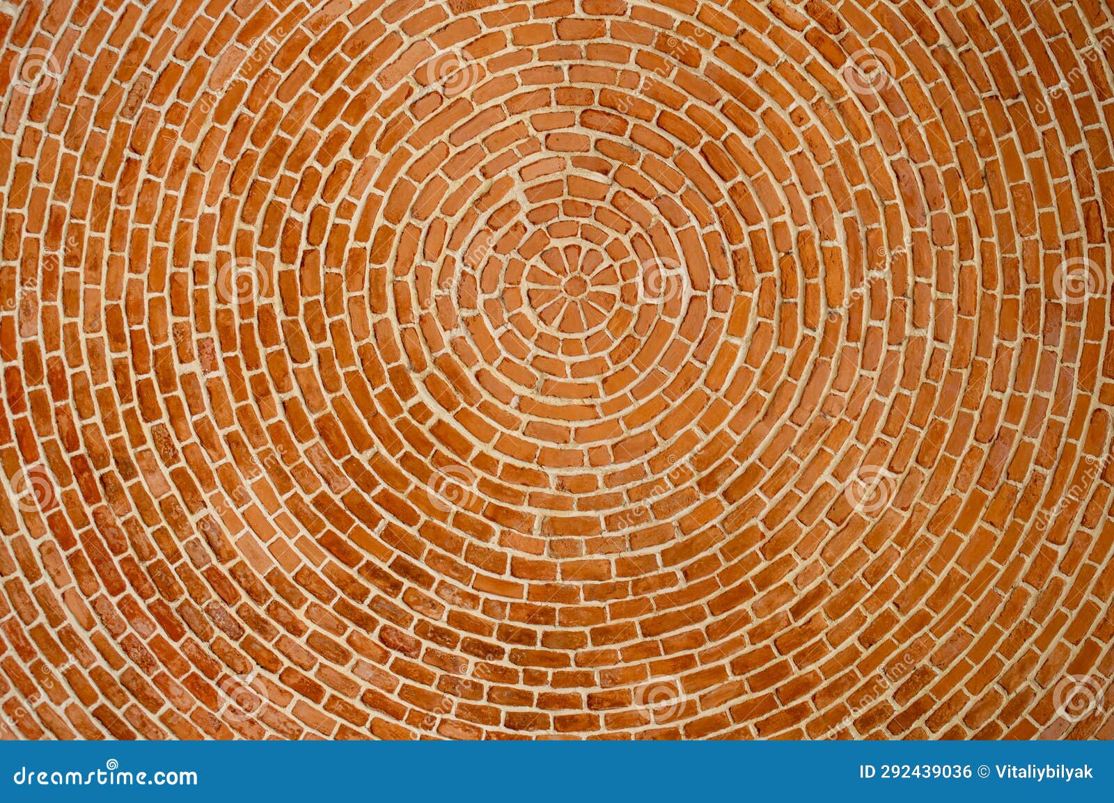 Red Brick Circular, Background Stock Photo - Image of road, paving ...