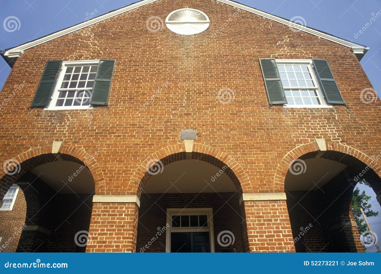 Red Brick Courthouse, Fairfax County, VA Stock Image - Image of america ...