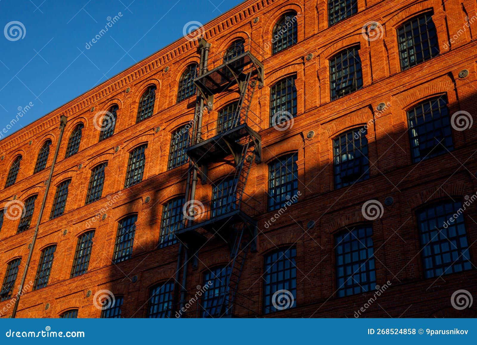 Red Brick Facade of the Factory. Stock Photo - Image of tourism ...