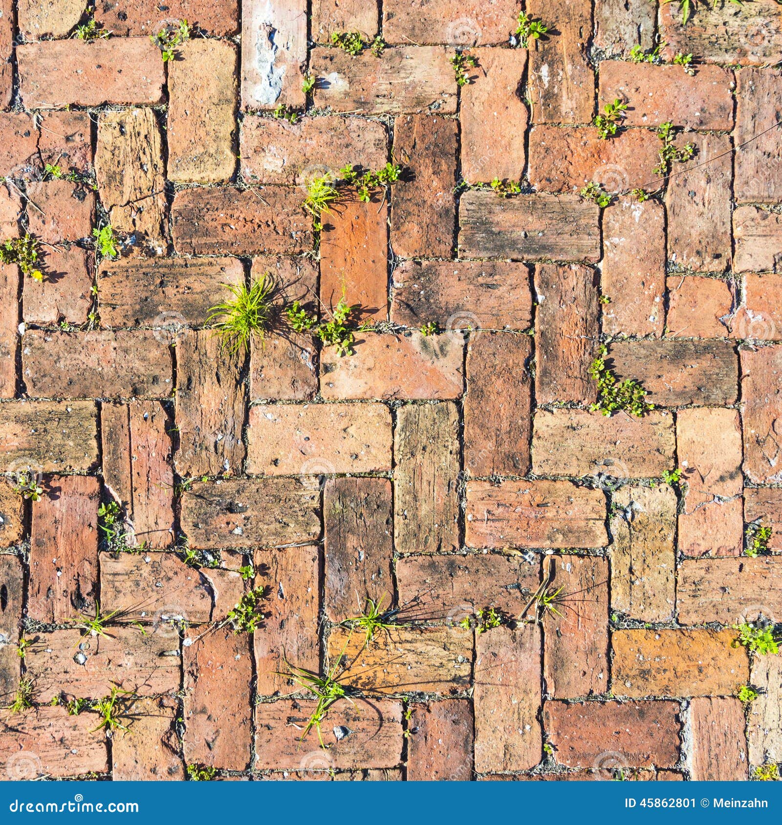 Red brick floor stock image. Image of sidewalk, bricks - 45862801