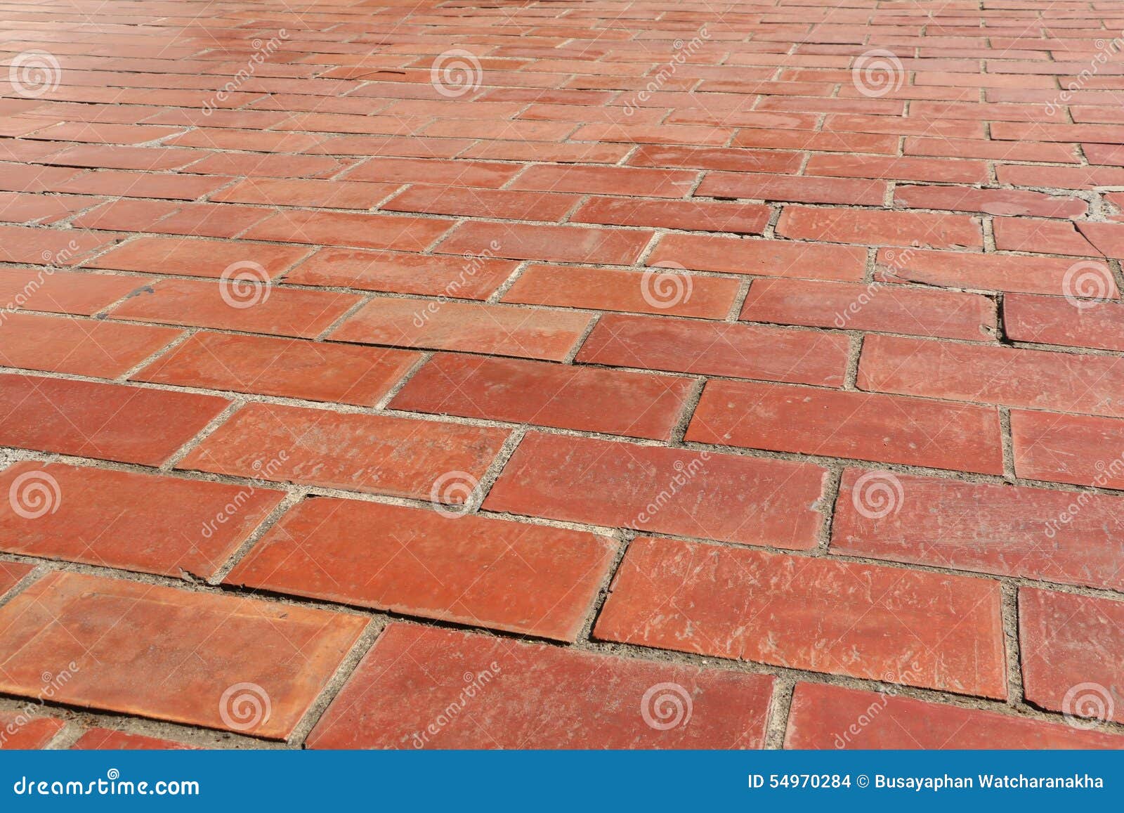 Red Brick Footpath Background Stock Photo - Image of pattern, concrete ...