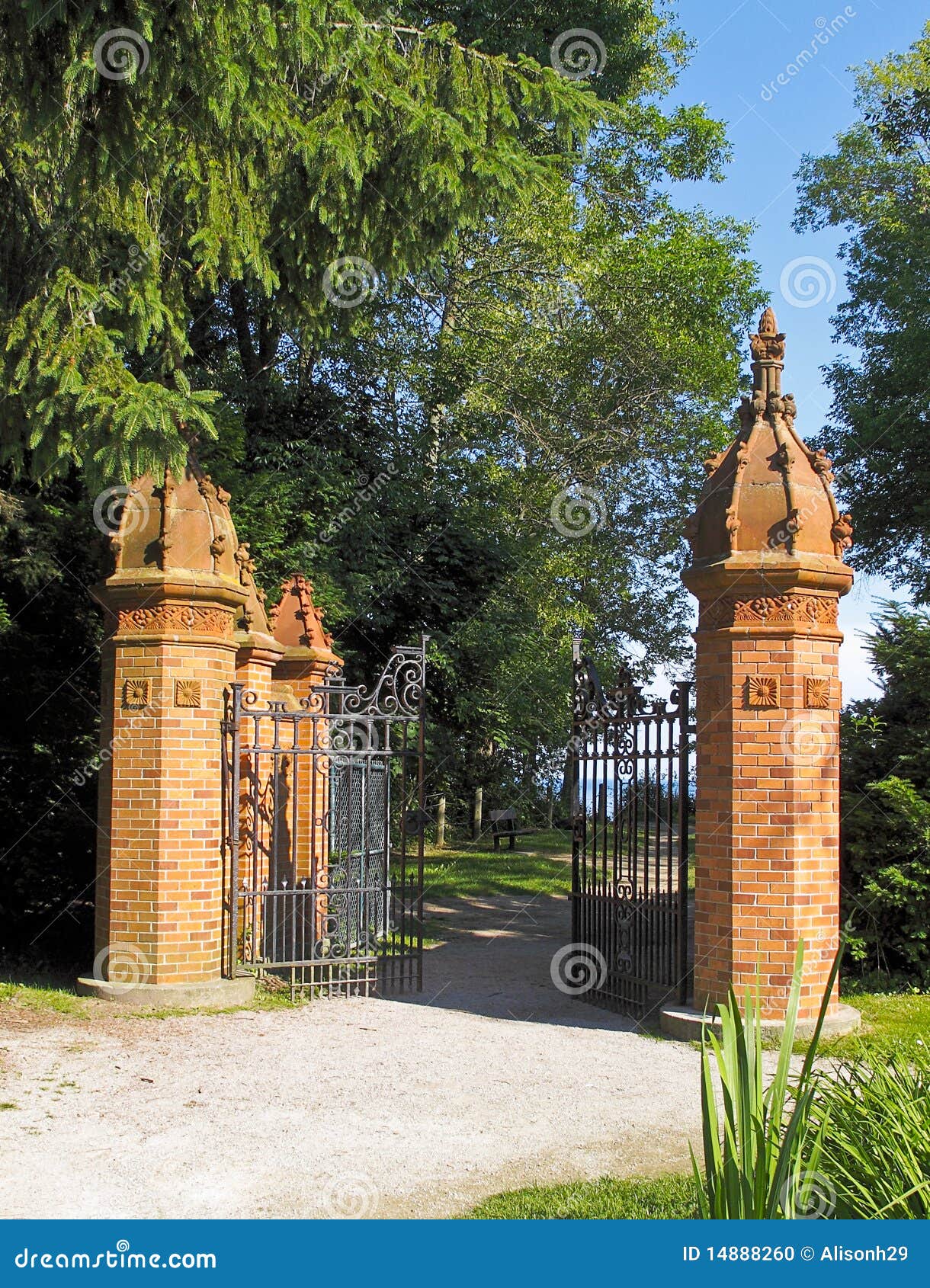 Red Brick Gateway stock photo. Image of gateway, entrance - 14888260