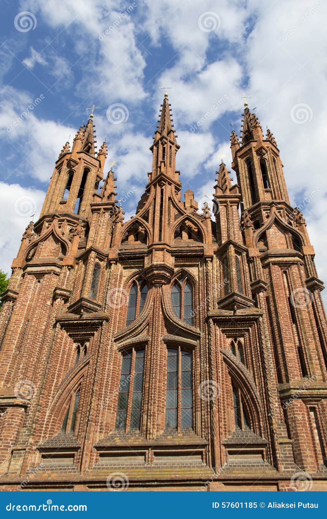 Red brick gothic cathedral stock image. Image of historic - 57601185