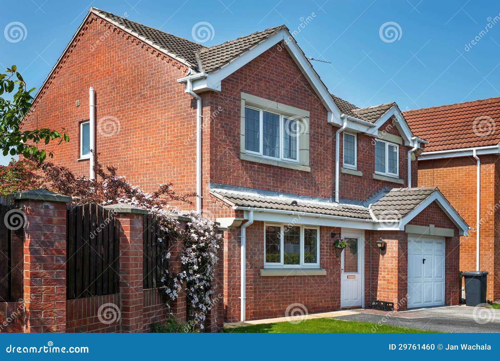 Brick House Building Construction. Brick Building Unfinished House ...