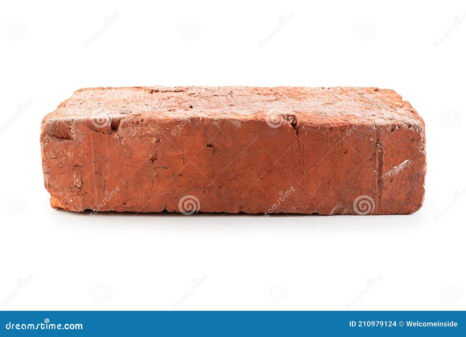 Red brick isolated stock photo. Image of resolution - 210979124