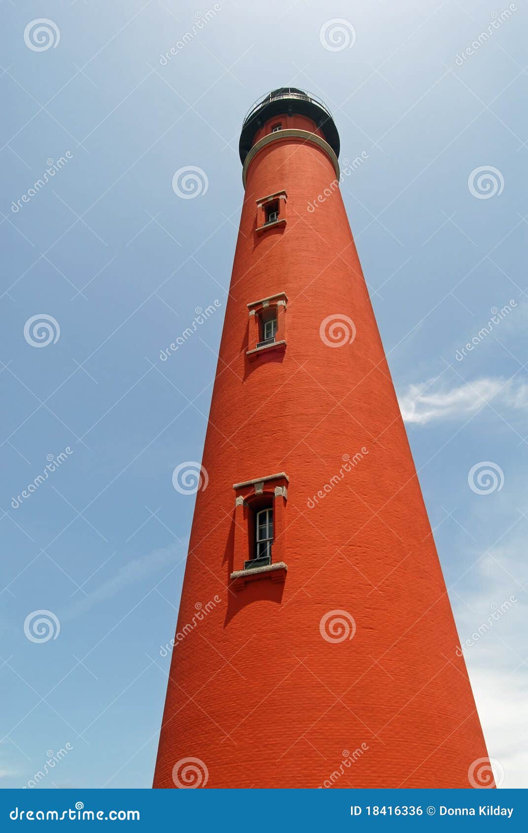 Red brick lighthouse stock photo. Image of tower, security - 18416336