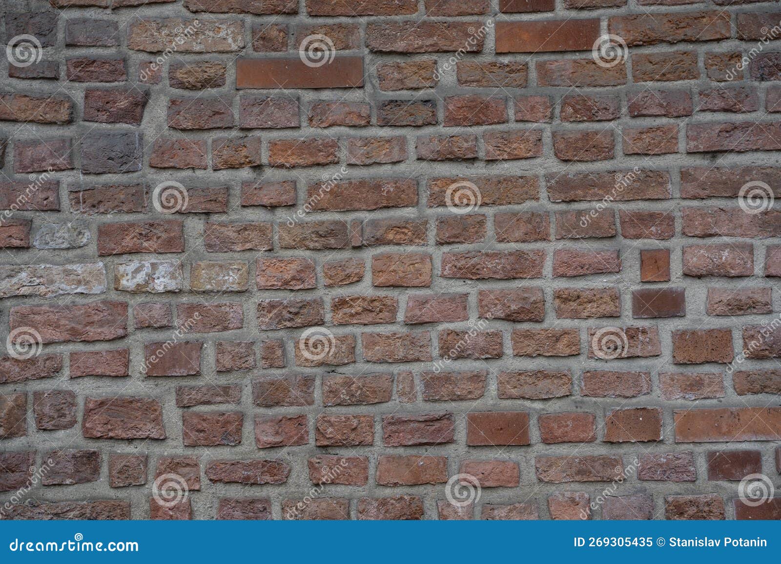 Red Brick Masonry of Various Shapes and Sizes Stock Image - Image of ...