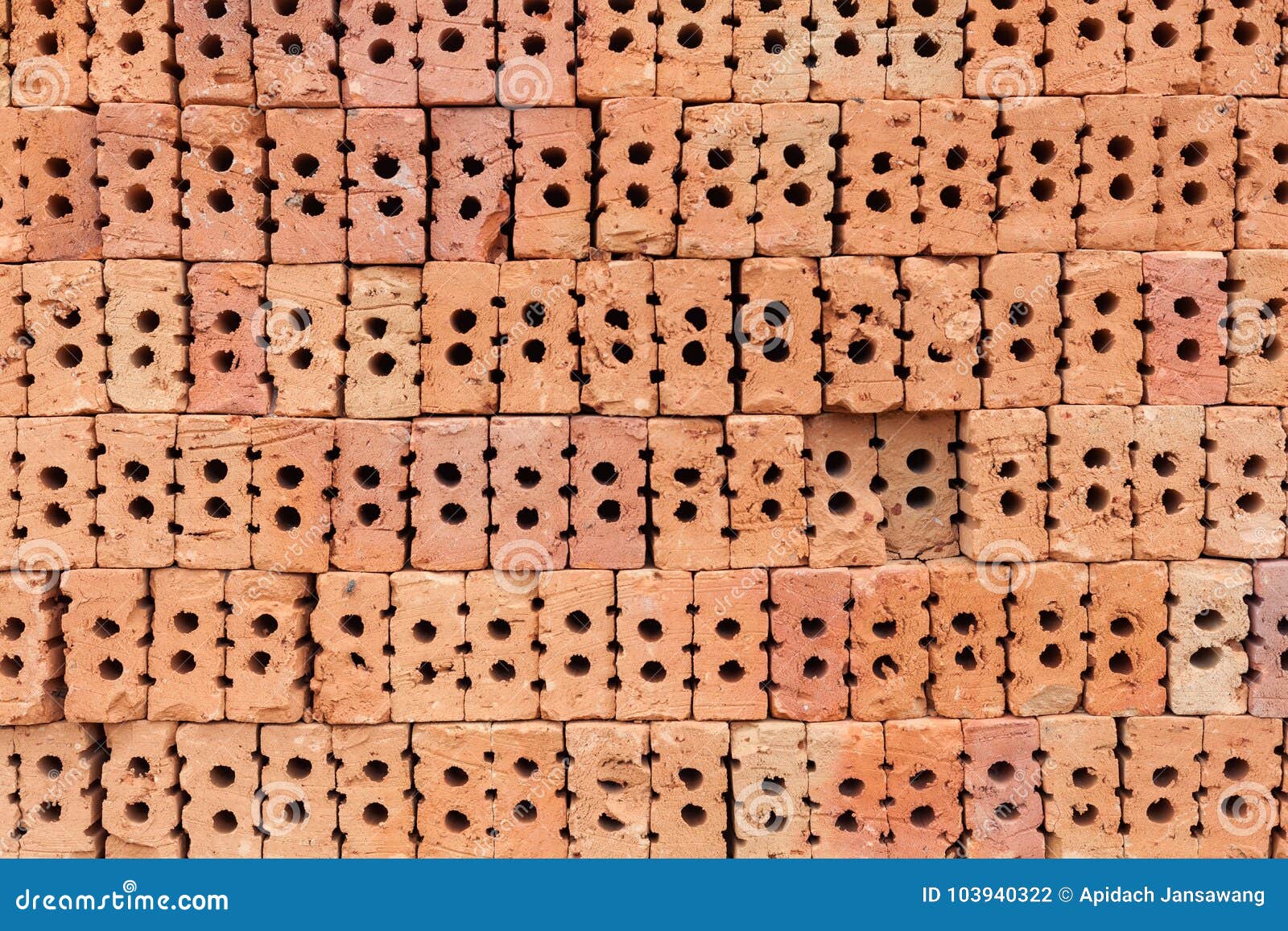 Red Brick Overlap.Red Brick Used in the Construction of the Wall Stock ...